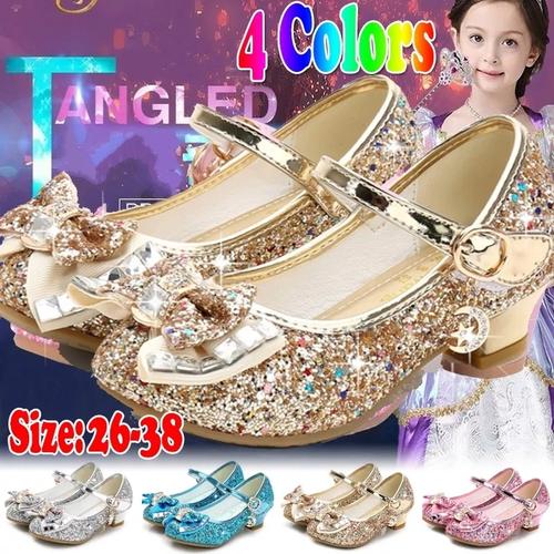 Promo Sepatu hak heels princess cinderella frozen elsa bling anak ...