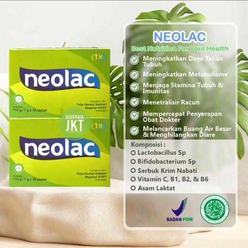 Jual NEOLAC Probiotik OBAT DIARE Alami dan untuk masalah PENCERNAAN ...