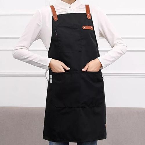 Promo Apron barista celemek masak anti air dapur pria wanita - Hitam ...