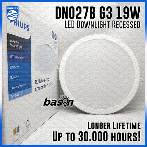 Promo PHILIPS DN027B G3 19W LED20 D200 - LED Downlight Recessed Long ...