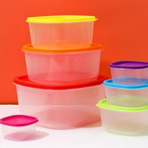 Jual Tempat Makan Warna warni tingkat 7pcs - MINISO Rainbow Food ...
