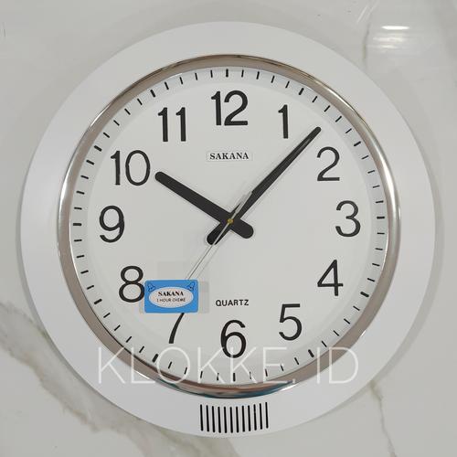 Jual Jam Dinding Melodi Sakana 370 Jam Dinding Bunyi Diameter 40 cm ...