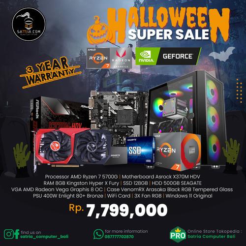 Jual KOMPUTER/RAKITAN PC EDITING/GAMING Ryzen 7 5700G / 8GB / SSD + HDD ...