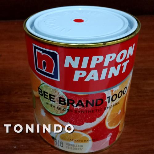 Jual Cat Kayu & Besi Bee Brand 1000 Varian Warna Merah dan Pink (0,9lt ...