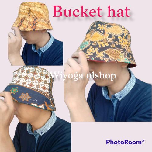 Jual bucket hat batik jogja topi batik bolak balik topi pantai - ukuran ...