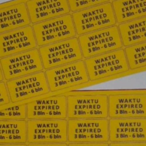 Jual Label Obat Kadaluarsa - Merah - Kab. Karanganyar - Media Promkes ...
