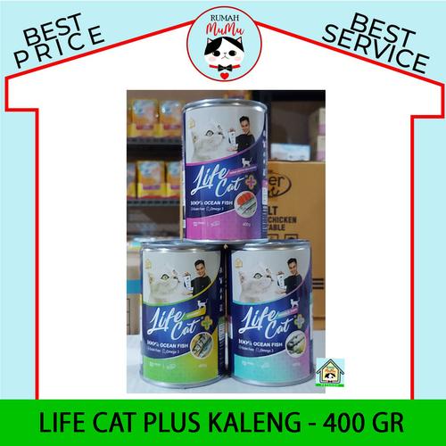 Jual MAKANAN KALENG KUCING DEWASA DAN KITTEN LIFE CAT PLUS - 400 GR ...