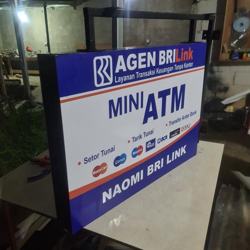 Jual Neon Box akrilik Ukuran 50cm x 70cm - Coklat Tua, 2 Muka - Kab ...