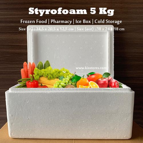 Jual Styrofoam Box 5 Kg Styrofoam Ikan Sterofoam Styrofoam Gabus ...