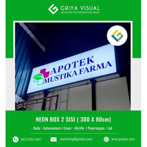 Jual NEON BOX 2 SISI APOTEK MUSTIKA - Jakarta Selatan - griya visual ...