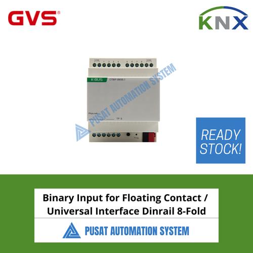 Jual KNX GVS Universal Interface DIN-Rail UI Dinrail Mount 8 folds ...