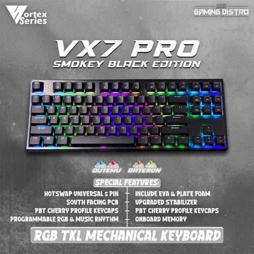 Jual Vortex Series VX7 Pro Smokey Hotswap South Facing Mechanical ...