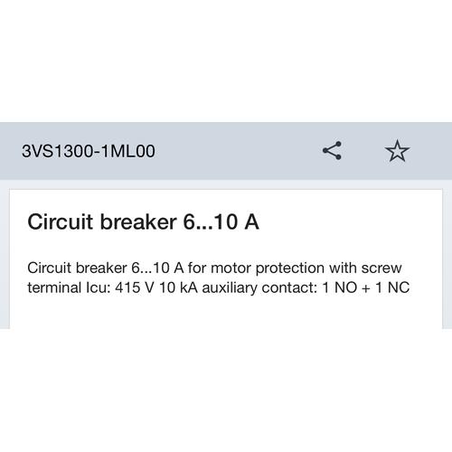 Jual 3VS1300-1ML00 SIEMENS - Jakarta Barat - Industry Mall | Tokopedia
