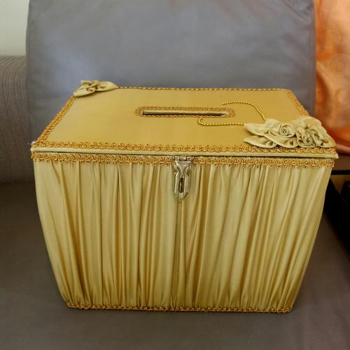 Jual kotak angpao bahan kayu utk pernikahan - gold kuning tua - Jakarta ...