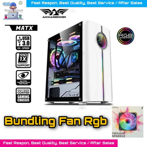 Jual Casing PC Gaming Tron Holo 3 RGB Armaggeddon Case Matx Micro ATX ...