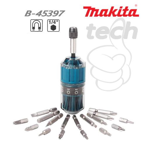 Promo Mata Obeng Set Magnetic Screwdriver Bit Set Makita 18pcs B-45397 ...
