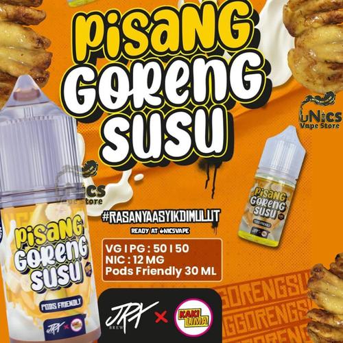 Promo PISANG GORENG SUSU Pods Friendly 30ML 12Mg by JRX Brew x Kaki ...