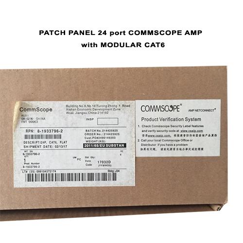 Jual Patch Panel 24 Port COMMSCOPE AMP with Modular RJ45 CAT6 - Jakarta ...