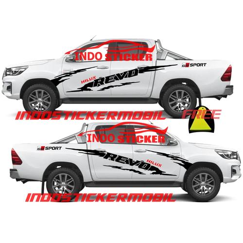 Jual sticker hilux revo sticker stiker mobil toyota hilux revo truk ...
