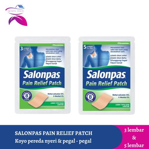 Promo Salonpas Pain Relief Patch 3 Lembar & 5 Lembar / Koyo Pereda ...