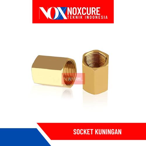 Jual Socket sock nepel kuningan brass drat dalam inchi - 1/8" - Jakarta ...