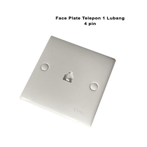 Jual FACE PLATE RJ11 / FACE PLATE TELEPON RJ11 / WALLMOUNT TELEPON RJ11 ...