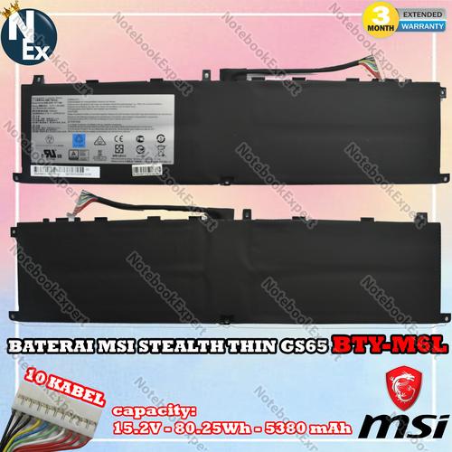Jual Baterai Original MSI BTY-M6L (4ICP/8/35/142) / MS-16Q21 / MS-16Q2 - Jakarta Pusat ...