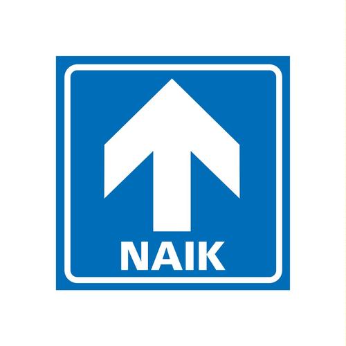 Promo STIKER SIGN PANAH NAIK TURUN PETUNJUK TANGGA JALAN LANTAI DINDING ...