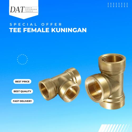 Jual Nepel Tee Drat Female / Tee Drat Dalam Kuningan - 1/8 Inch ...