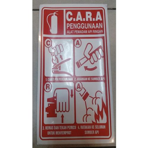 Jual SIGN PETUNJUK PENGGUNAAN APAR - STIKER, 15cm x 30cm - Jakarta ...