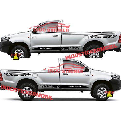 Jual AKSESORIS STICKER STIKER MOBIL HILUX STICKER TOYOTA HILUX SINGLE ...