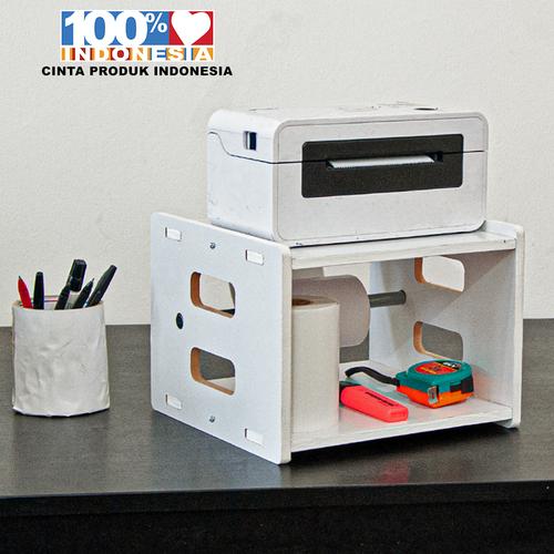 Promo Rak Meja Printer Thermal 2 Susun Serbaguna bahan MDF - LC056 ...