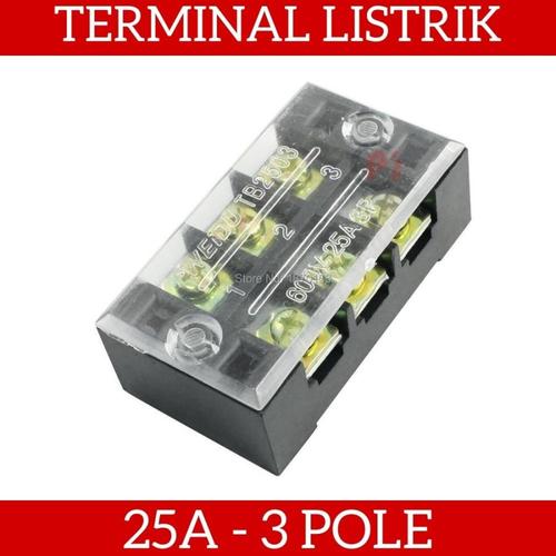 Jual Terminal Block 25A 3P 600V Terminal Kabel Listrik Blok 2503 - Kota ...