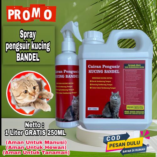 Jual Spray PENGUSIR KUCING LIAR,PUP,KENCING SEMBARANGAN 1L GRATIS 250ML ...