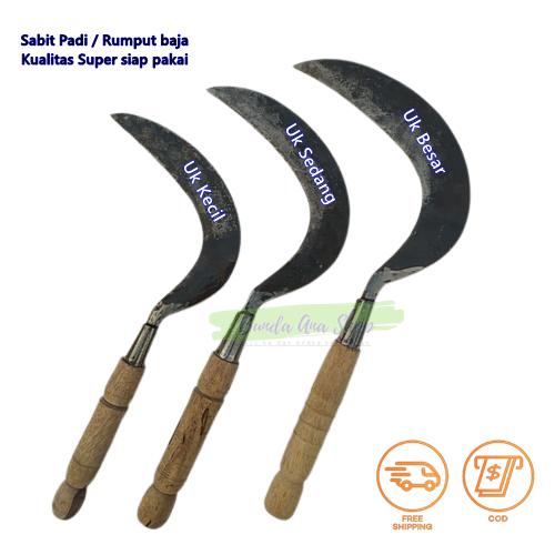 Jual Sabit Panen Padi/ Arit baja Super Sabit Rumput - Alat berkebun ...