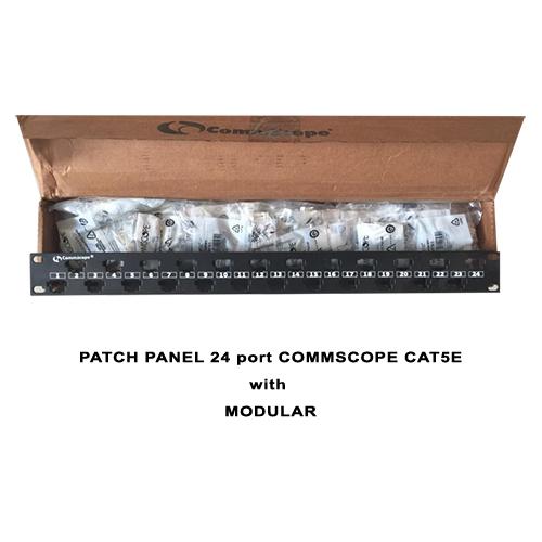 Jual Patch Panel 24 Port COMMSCOPE AMP with Modular RJ45 CAT5 - Jakarta ...