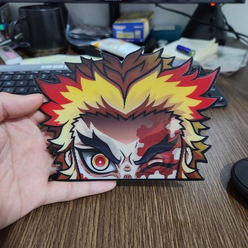 Jual STIKER 3D MOTION LENTICULAR ANIME - D0018 - Demon Slayer - Rengoku ...