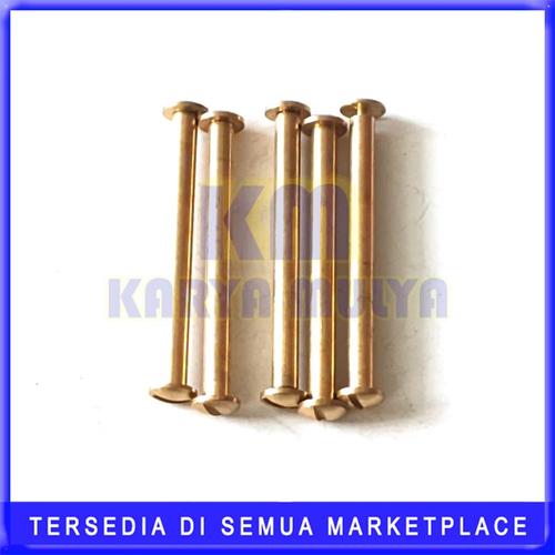 Jual Paku Baut Gold Paku Jilid Ukuran 5.5 Cm Mur Paku Baut 55 mm - KM ...