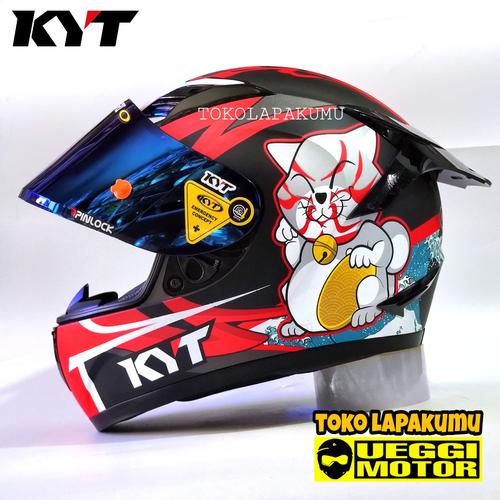 Jual KYT R10 CABUKI CAT DOFF PAKET GANTENG - STANDAR PBRIK, L - Jakarta ...