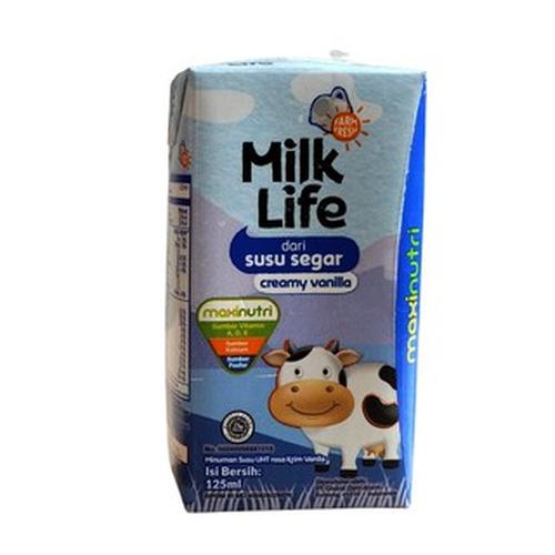 Jual Susu UHT Milk Life Rasa Vanilla 125ml / Susu Sapi - Kab. Sukoharjo ...