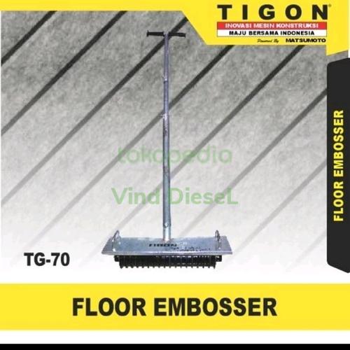 Jual alat garis Beton jalanan cor 70x52cm/floor emboser TIGON 70×52cm ...