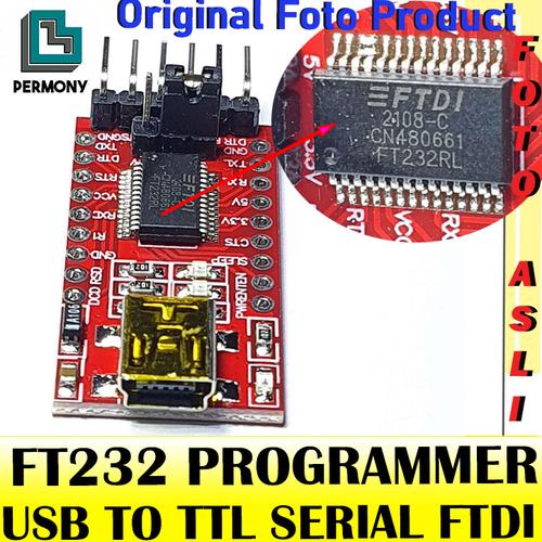 Jual FT232 usb to ttl serial converter ft232 ftdi ft232rl downloader progra - Type C - Jakarta ...
