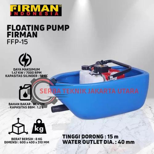 Jual Pompa Air Apung Irigasi FIRMAN FFP15 Floating Pump FFP 15 Y ...