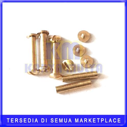 Jual Paku Baut Gold Paku Baut Ukuran 2.5 Cm Mur Paku Baut 25mm - KM ...