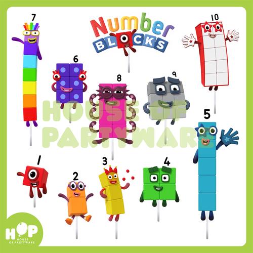 Jual Cake Topper NUMBERBLOCKS / Hiasan Kue Ulang Tahun NUMBER BLOCKS ...