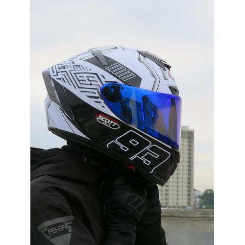 Jual [ PROMO ] Helm Scott RX 7 FF scott RX7 MOTIF helm FF x14, helm FF ...