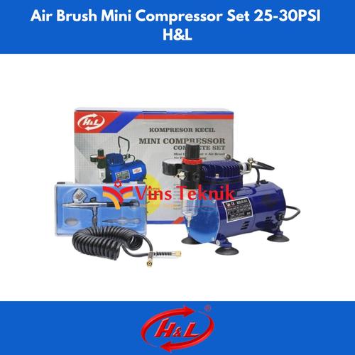 Jual Mini Kompresor H&L Compressor Complete Set With Air Brush ...