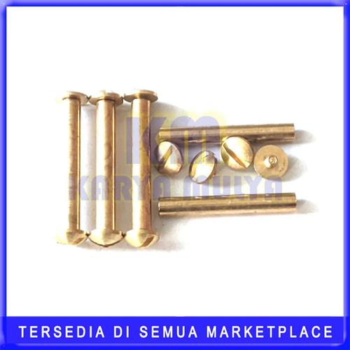 Jual Paku Baut Gold Paku Baut Ukuran 3.5 Cm Mur Paku Baut 35mm - KM ...