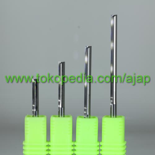 Jual DOUBLE EDGE FLUTE STRAIGHT 2F 3.175mm router bit MATA CNC KAYU ...