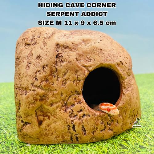 Jual HIDING CAVE CORNER SIZE M SERPENT ADDICT RUMAH ULAR GECKO KADAL ...